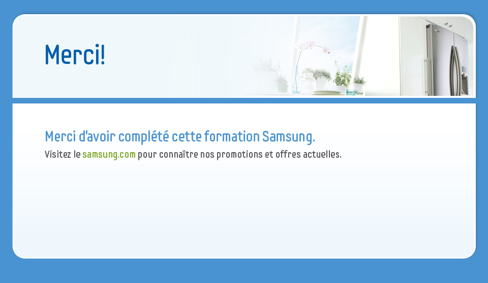 Samsung Training - Thank You